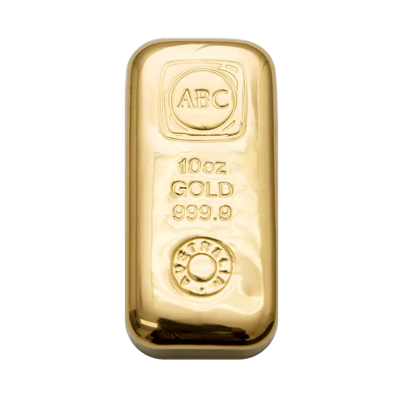 10 oz ABC Bullion Cast Bar Gold