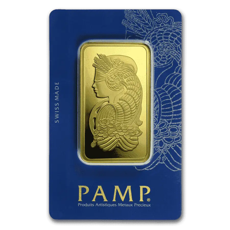 Buy Gold Bar 100g PAMP Minted Bar Gold | Bullion Store