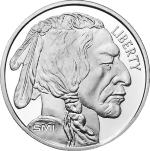 Sunshine Buffalo Silver Round (New, MintMark SI) 1 oz