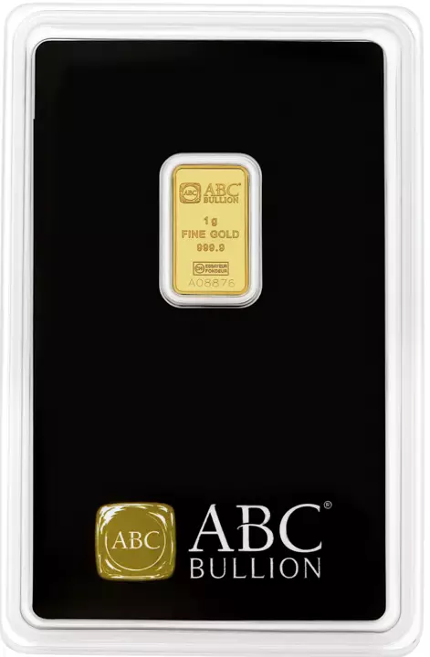 ABC Bullion Minted Tablet Gold Bar 1 gram