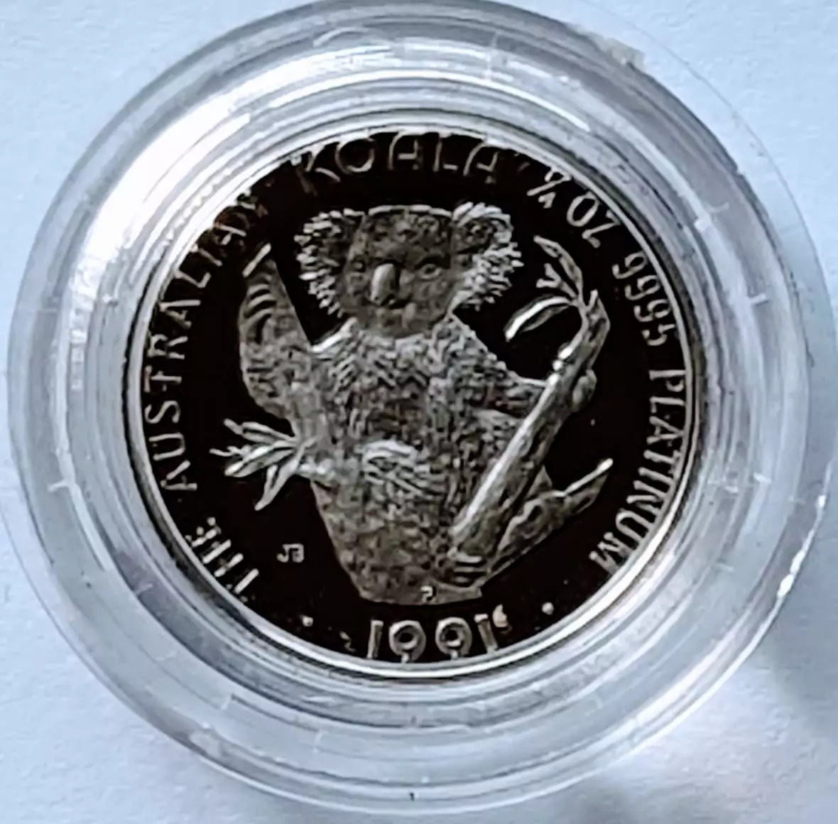 1991 1/4 Oz Proof Platinum Australian Koala Perth Mint .9995