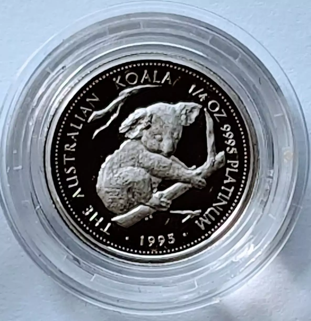 1995 1/4 Oz Proof Platinum Australian Koala Perth Mint .9995