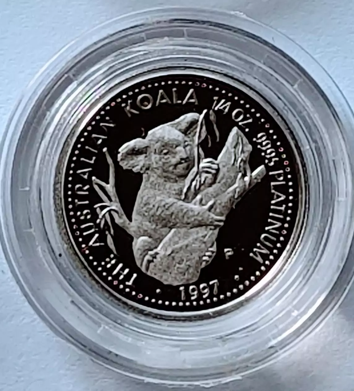 1997 1/4 Oz Proof Platinum Australian Koala Perth Mint .9995