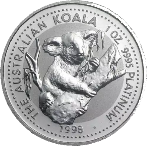 Perth Mint 1998 Platinum koala 1 oz Coin