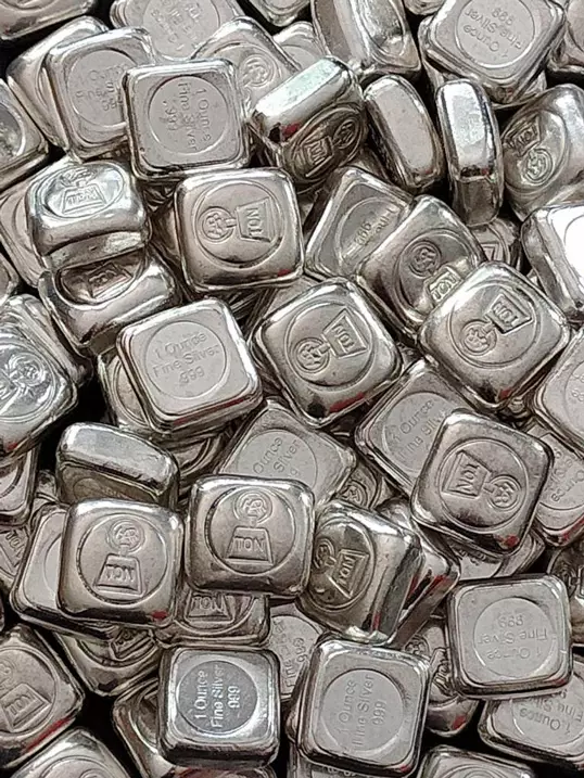 Buy Harrington Silver Bullion Cast Bar Button 1oz - Bullion Store