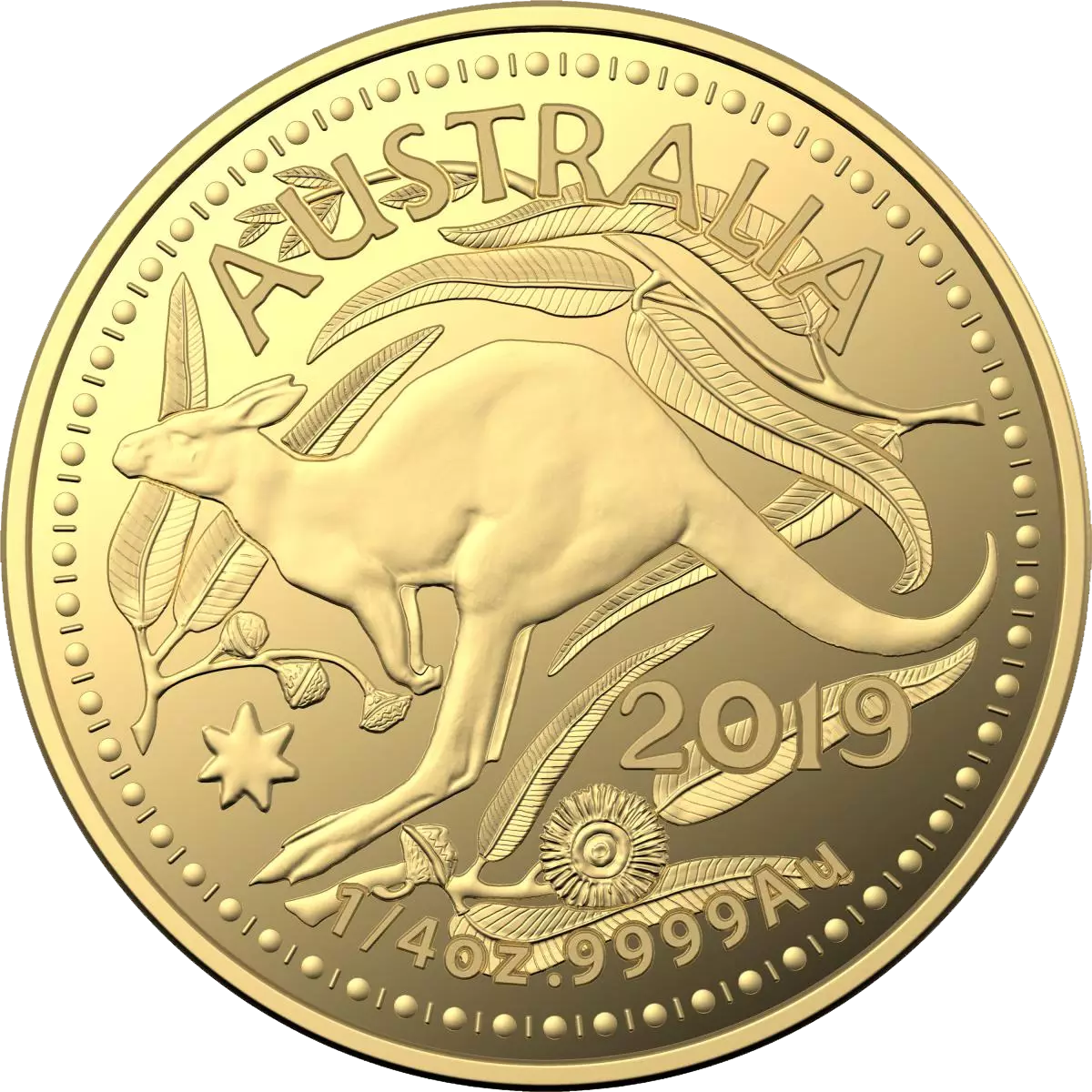Buy Royal Australian Mint Gold 2019 Kangaroo 1/4 oz