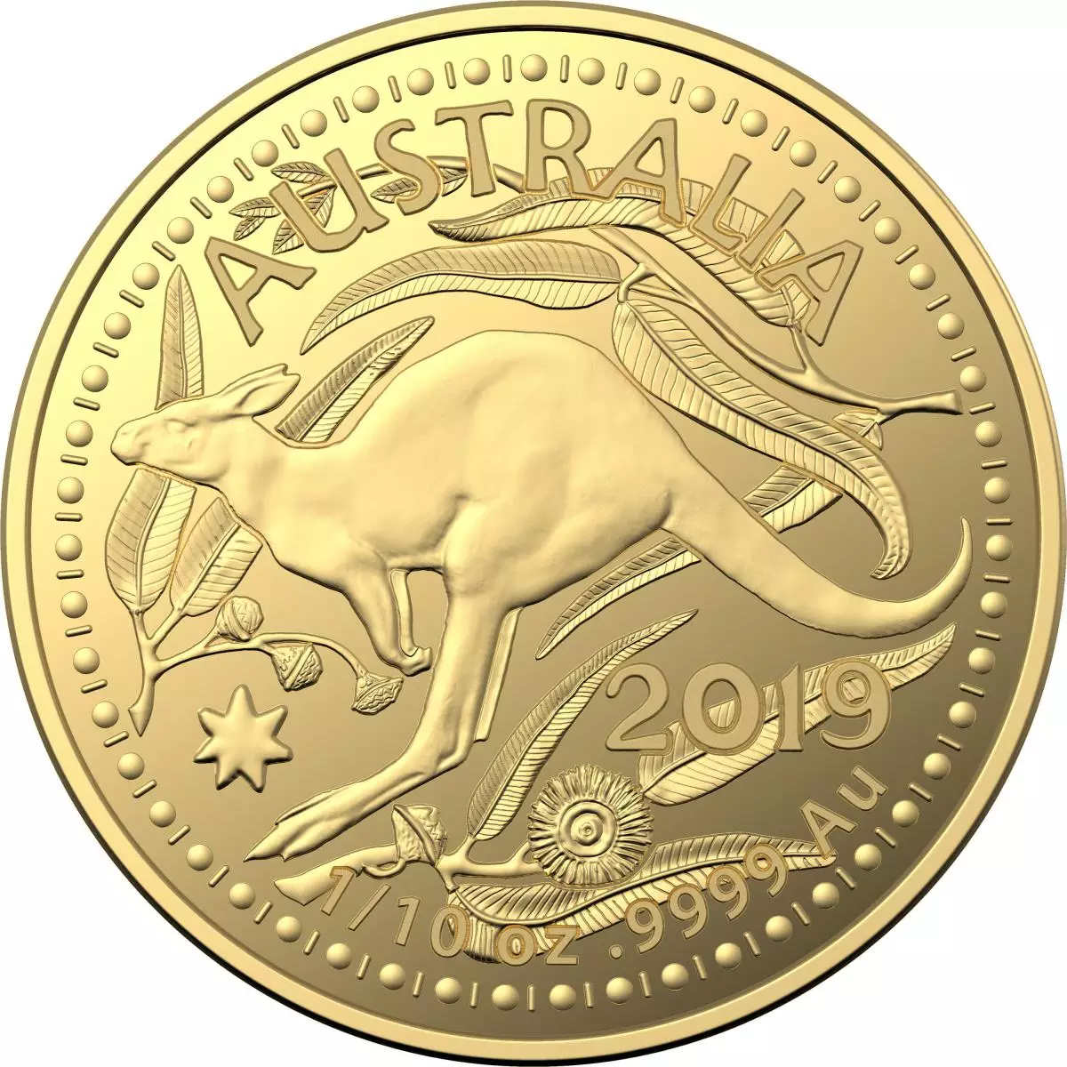 Buy Royal Australian Mint Gold 2019 Kangaroo 1/10 oz