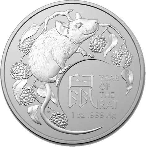RAM Australian Lunar Rat 1 oz Silver Coin 2020| Bullion Store