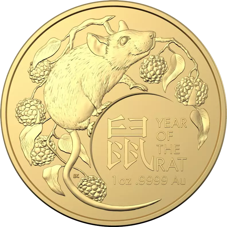 Buy Australian RAM Australian Lunar Rat 1 oz Gold Coin 2020