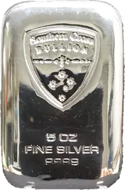 Southern Cross Bullion Cast Silver Bar 5 oz