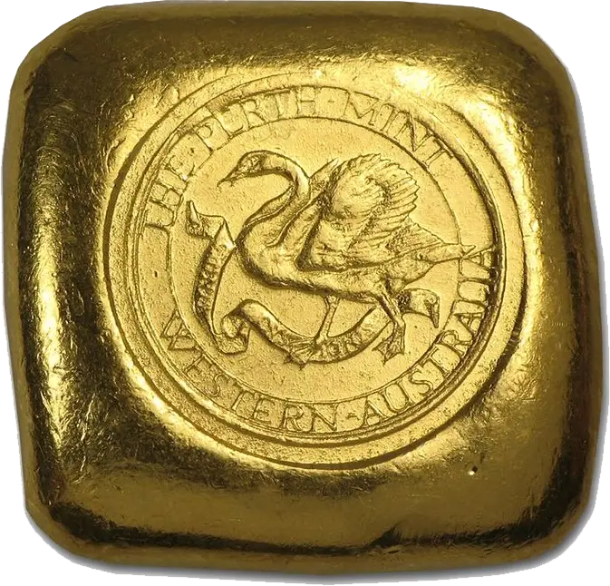 Perth Mint Gold Cast Bar 1oz(Old Logo)