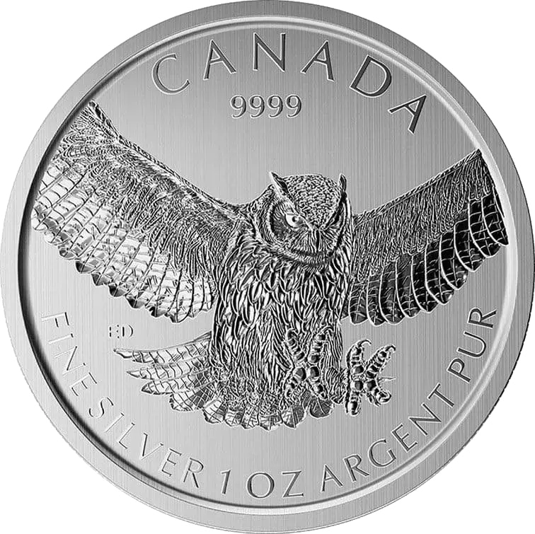 Royal Canadian Mint 2015 Canada Birds of Prey Owl 1 oz Silver Coin