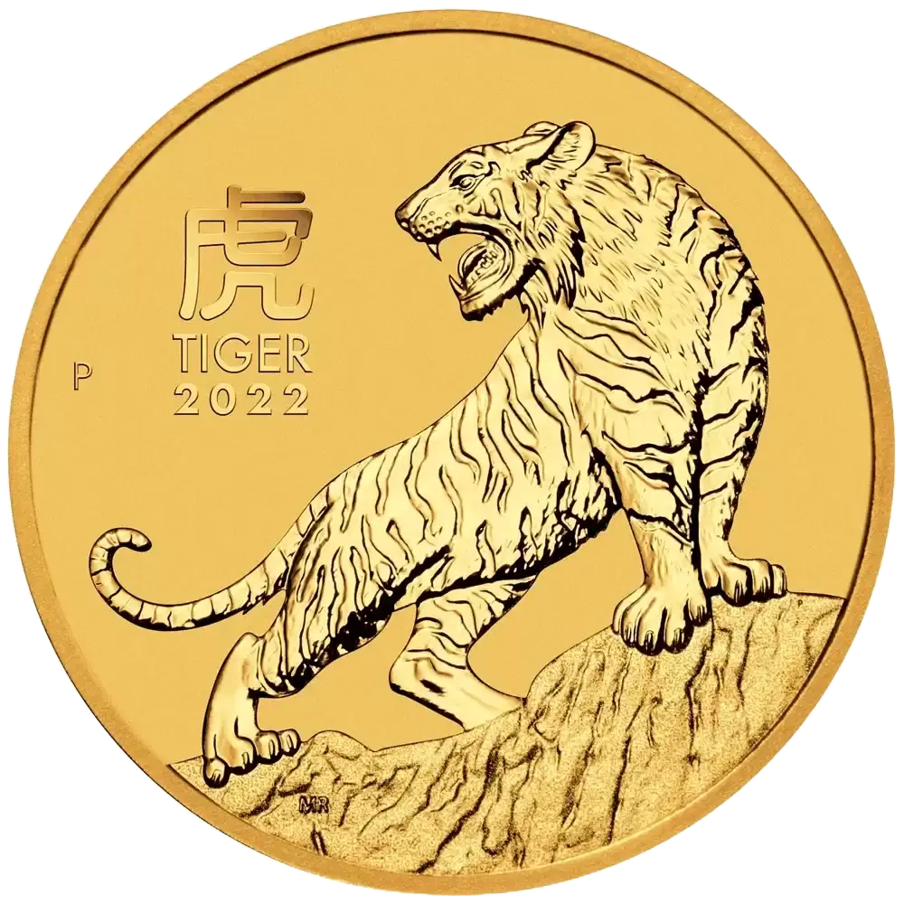 Perth Mint Gold Lunar Tiger 1 oz 2022 BU