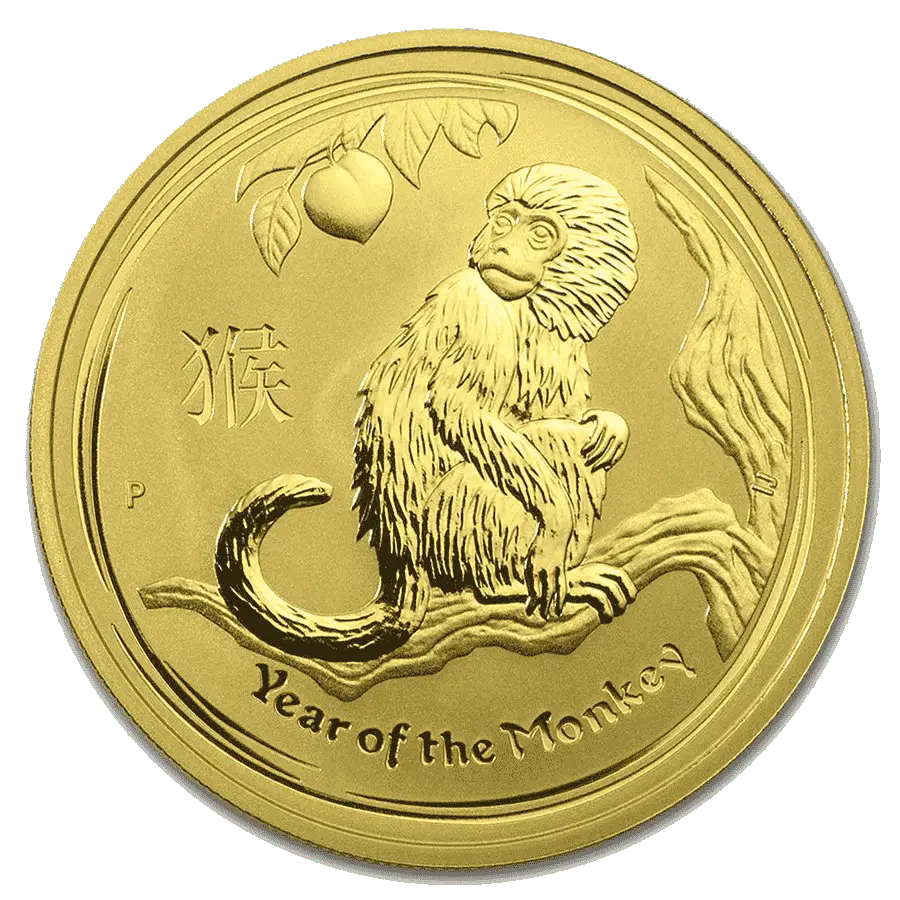 Perth Mint Gold Lunar Monkey 1 oz 2016 BU