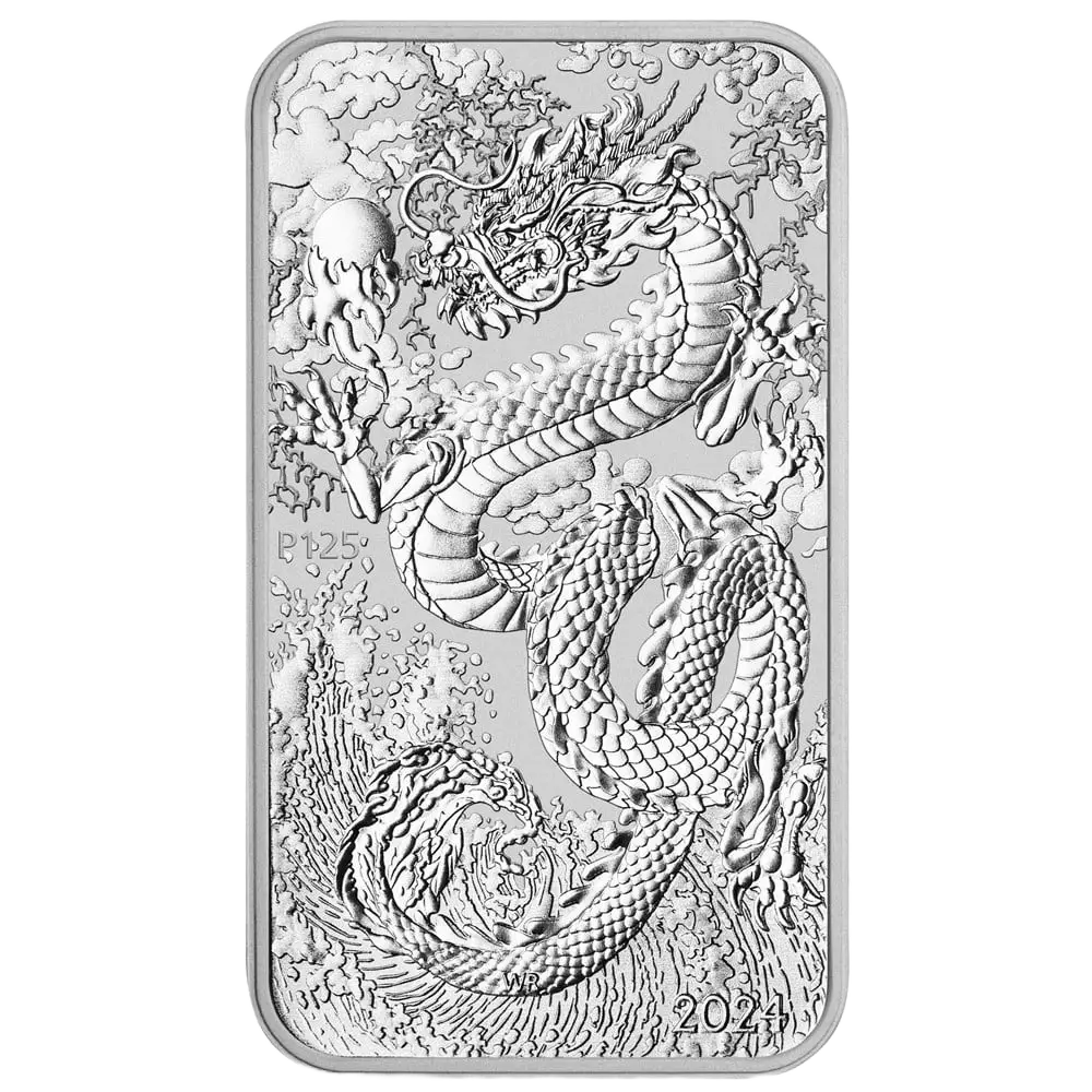 Perth Mint Rectangular Dragon 2024 silver 1 oz