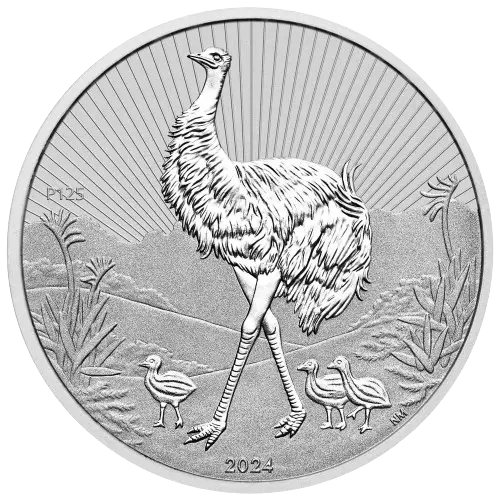 Buy Perth Mint Mother & Baby Emu Silver Coin | Bullion Store