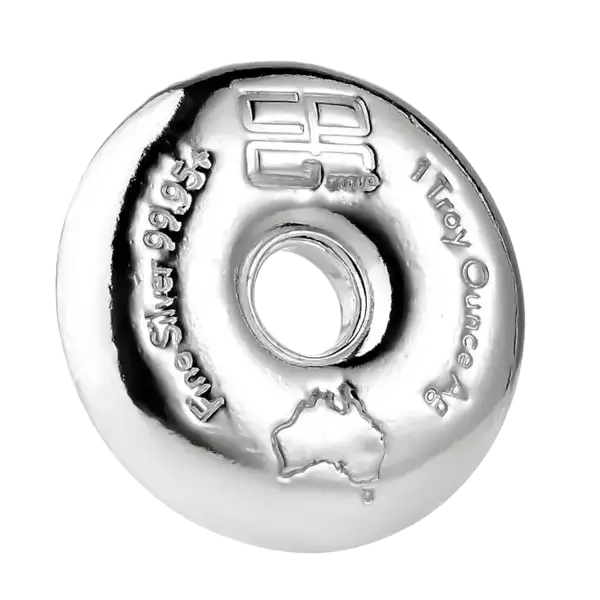 Doughnut 1oz Silver Bullion Bar – 99.99% Pure, Cast in Australia